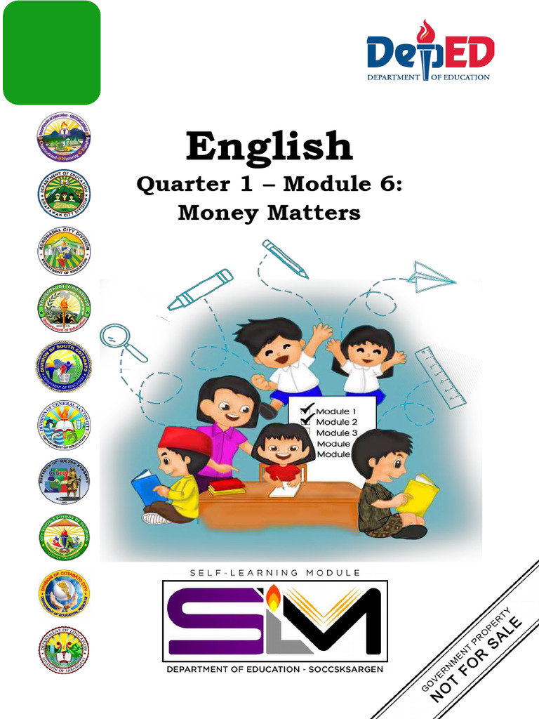 ENGLISH6 Q1 Mod6of8 Money Matters v2.0 | PDF | Money | Essays
