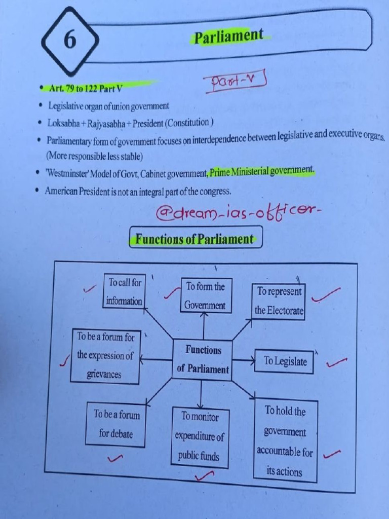 Parliament Notes | PDF