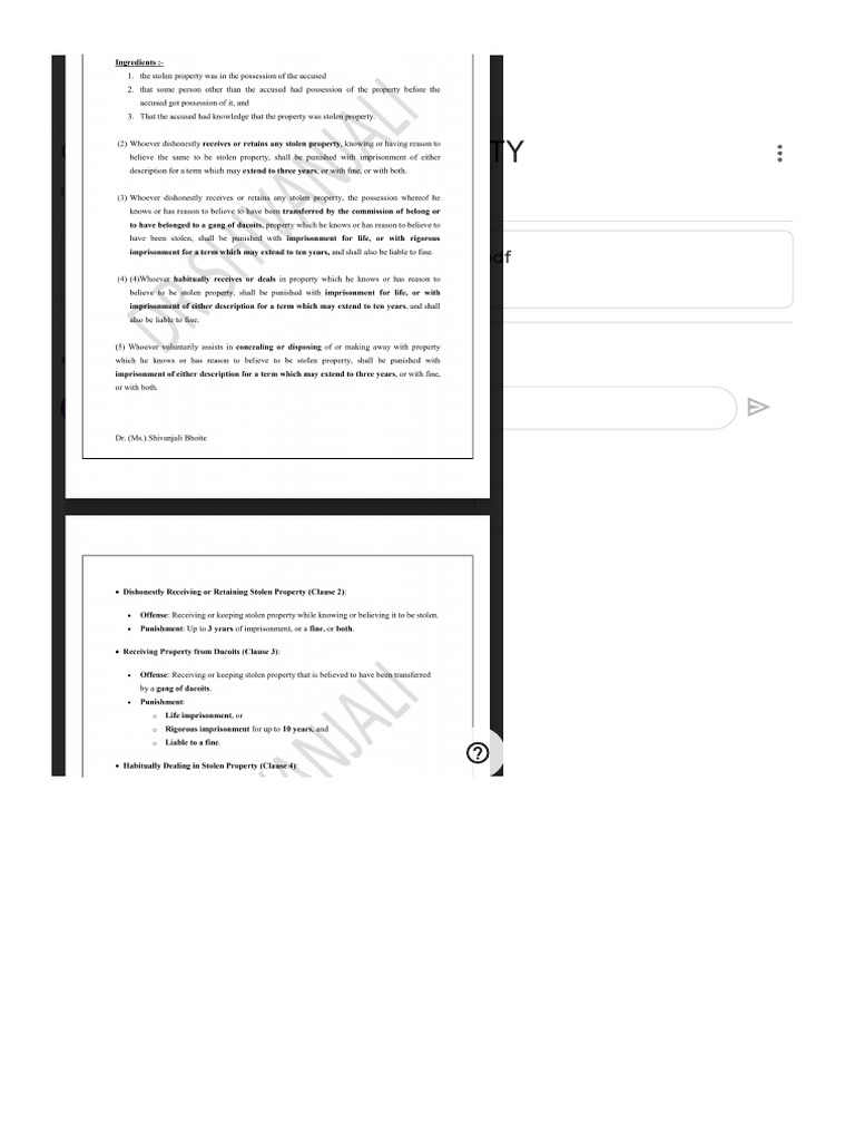 Offences Against Property | PDF | Crimes | Crime & Violence