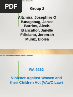RA 9262: Anti-Violence Law Overview | PDF