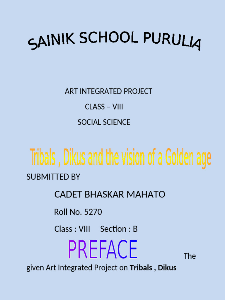 ART INTEGRATED PROJECT gghhhhh8 and Its | PDF