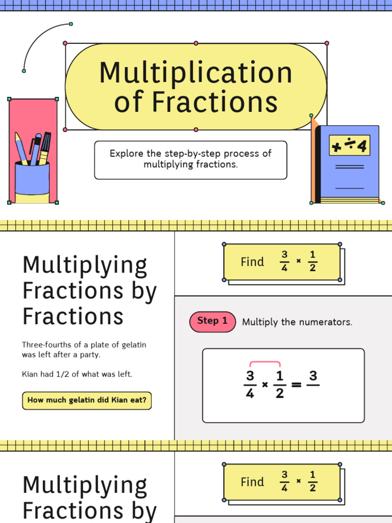Multiplication of Fractions | PDF | Mathematical Concepts ...