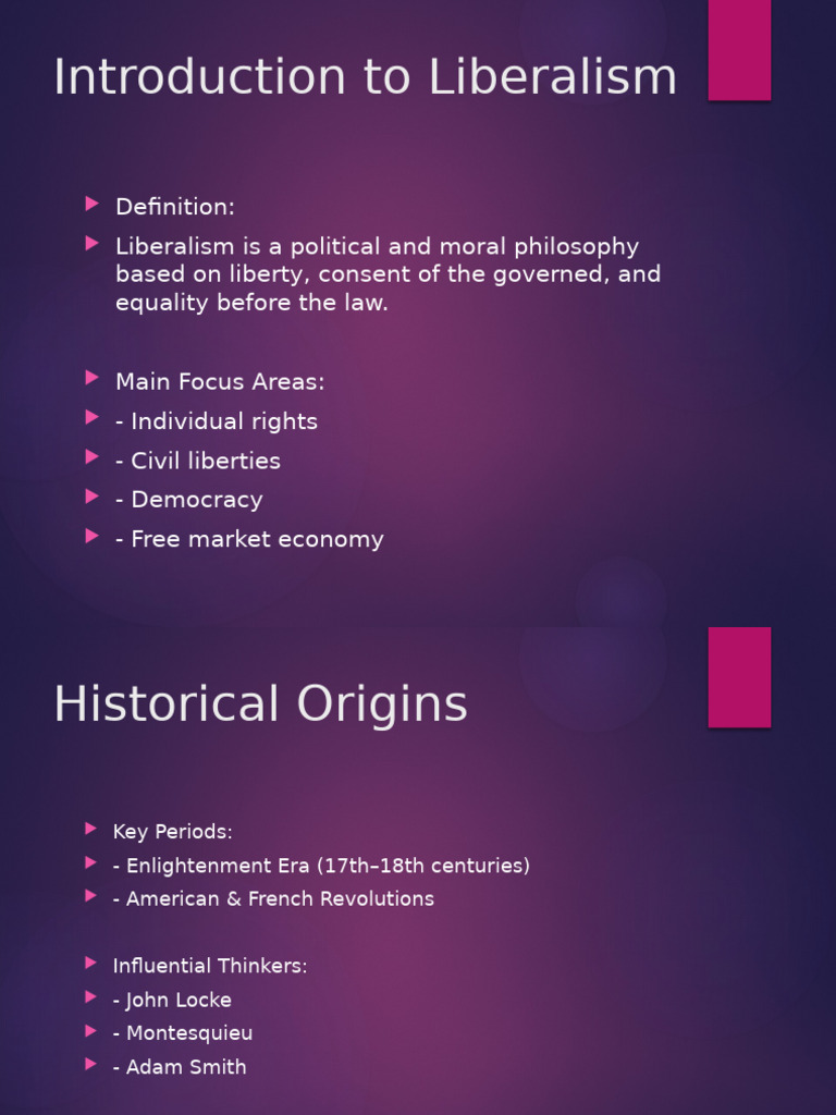 Overview of Liberalism Principles | PDF | Liberalism | Egalitarianism