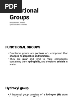 Functional Groups Summary Chart | PDF