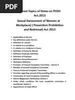 Woman Posh Act - MCQ | PDF | Sexual Harassment | Employment