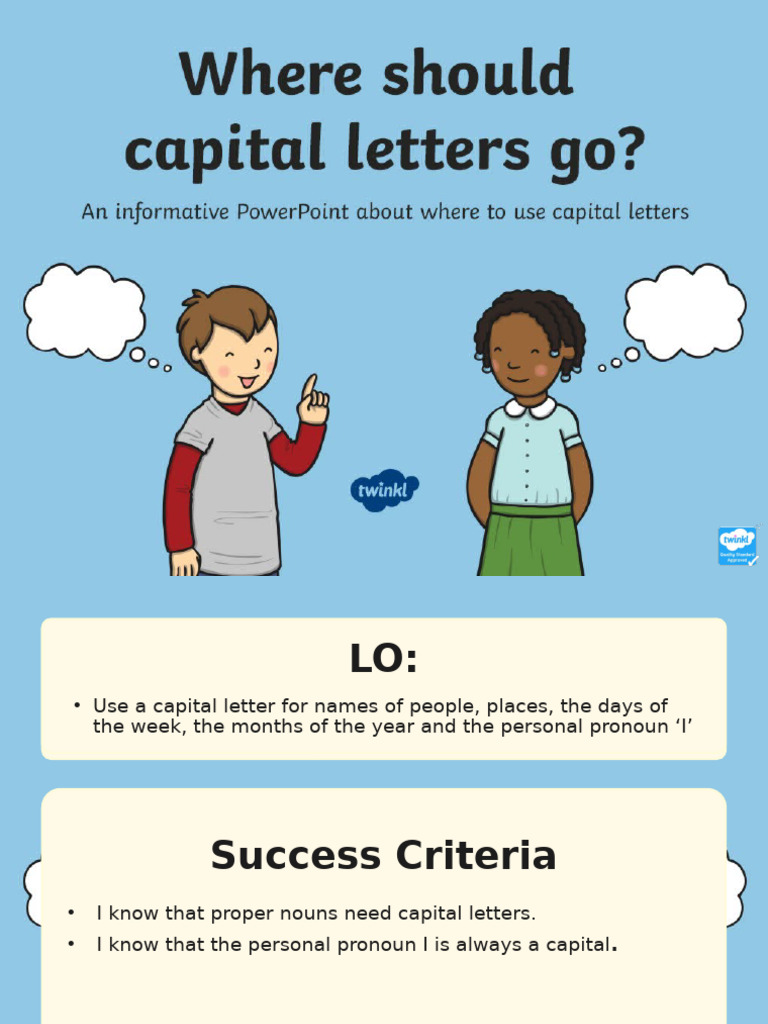 Capital Letter Usage Guide | PDF | Linguistic Typology | Grammar