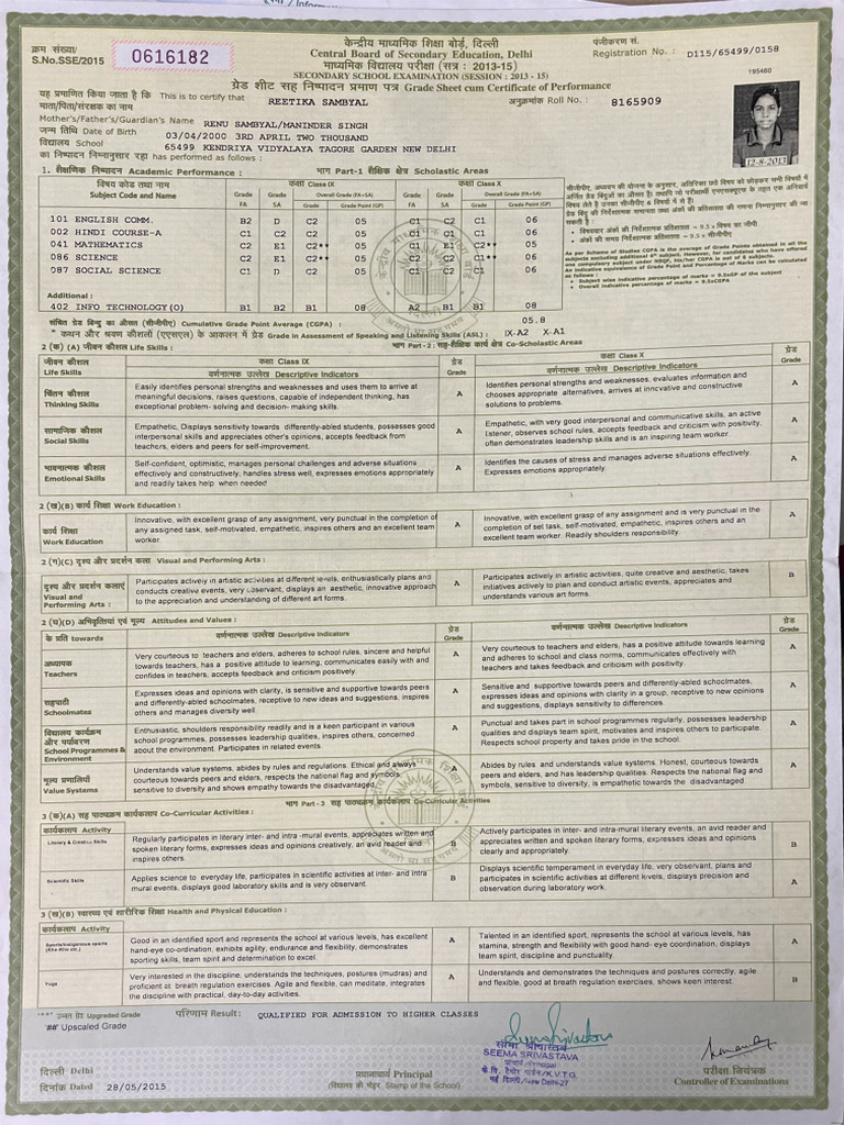 10th Certificate | PDF