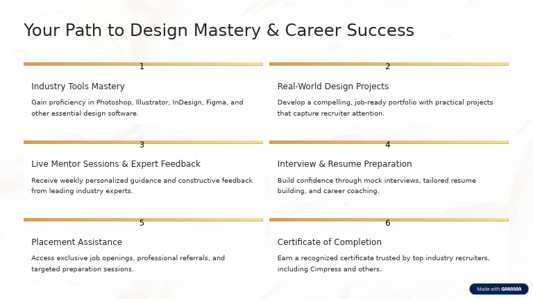 Your Path To Design Mastery and Career Success | PDF