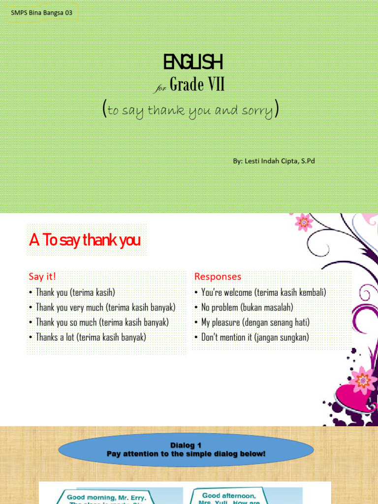 THNK You and Sorry | PDF