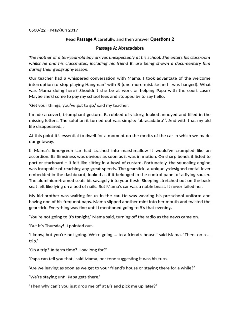 Writer's Effect - Practice Question-1 | PDF