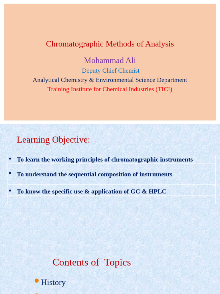 Chromatography Classification Overview | PDF | Chromatography | Gas ...