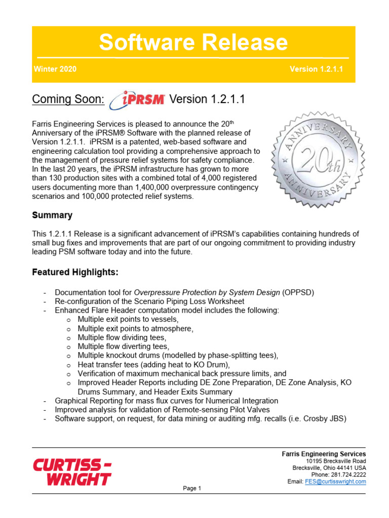Software Notice iPRSM 1 2 1 1 Winter 2020 | PDF