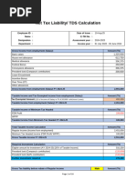 TDS Calculation On Salary in Excel | PDF
