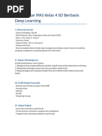 Modul Ajar Deep Learning Ipas Kelas 4 | PDF