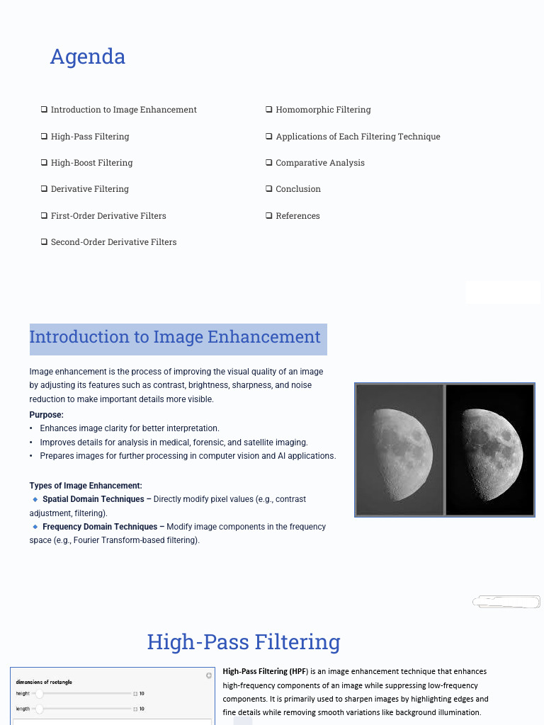 Image Enhancement Techniques Overview | PDF | Image Editing | Graphics
