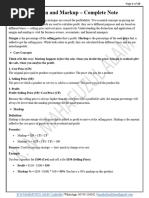 Retail Math Cheat Sheet XI | PDF | Marketing | Business
