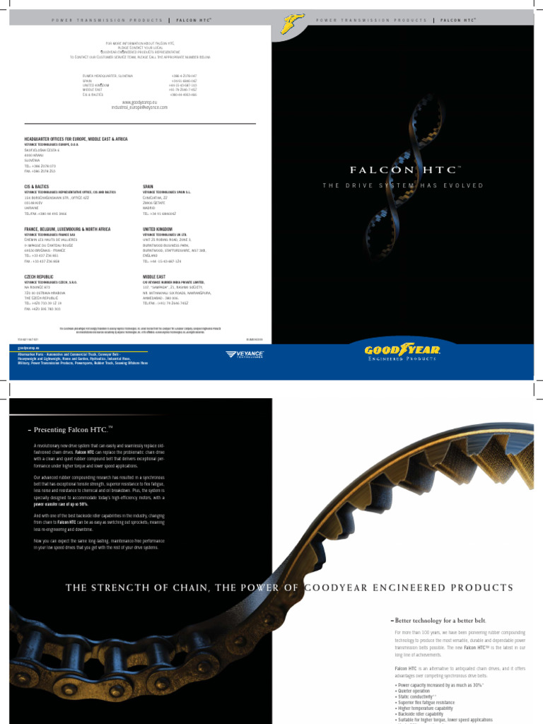 Falcon HTC Brochure | PDF | Belt (Mechanical) | Mechanical Engineering
