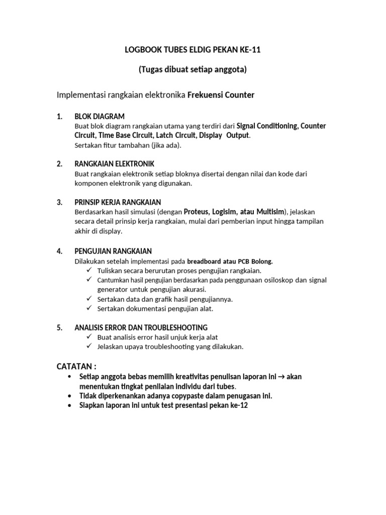 Logbook Progres Tubes Pekan Ke-11 | PDF