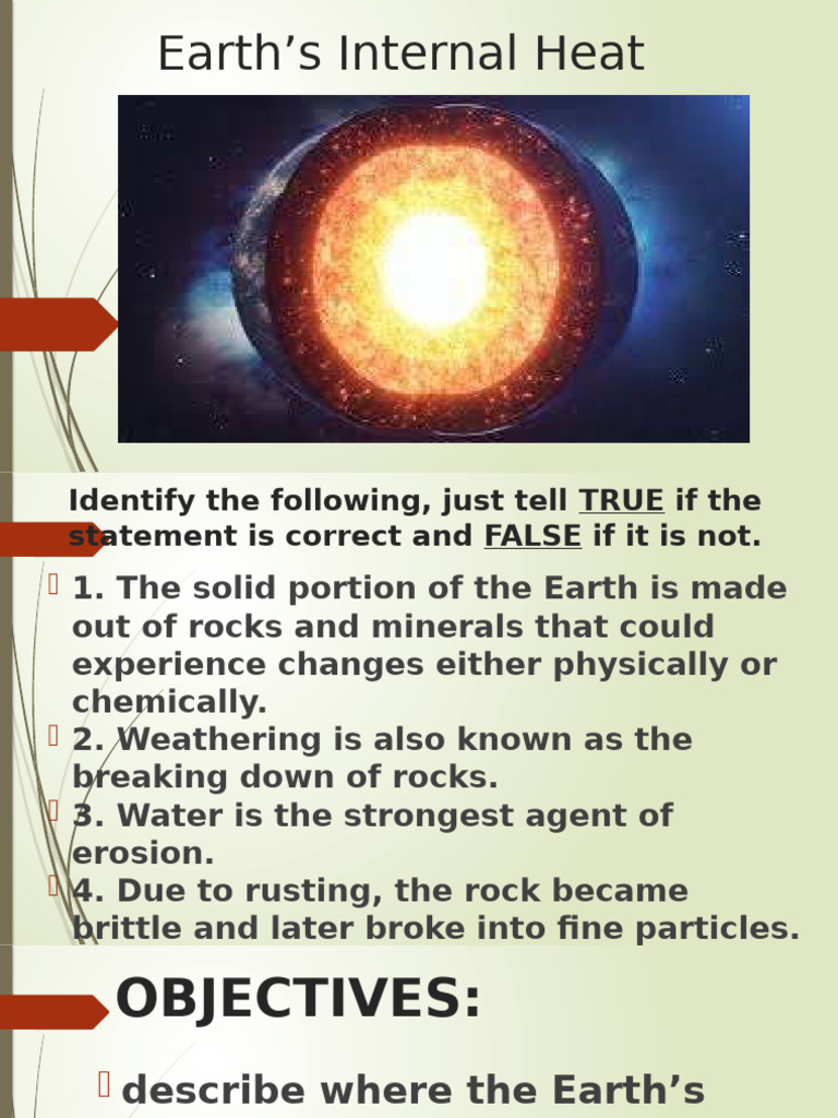 Earth’s Internal Heat | PDF | Earth | Convection