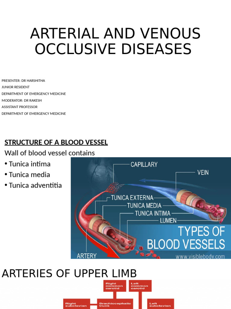 Arterial and Venous Occlusive Diseases | PDF | Thrombosis | Ischemia