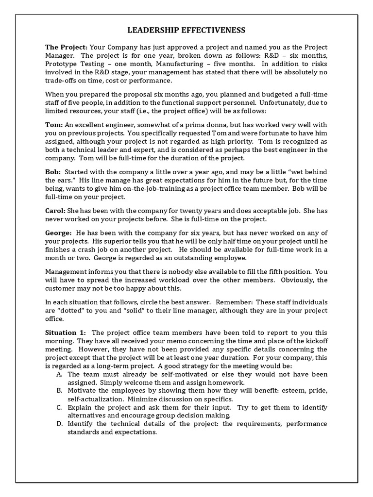 Leadership Effectiveness | PDF | Leadership