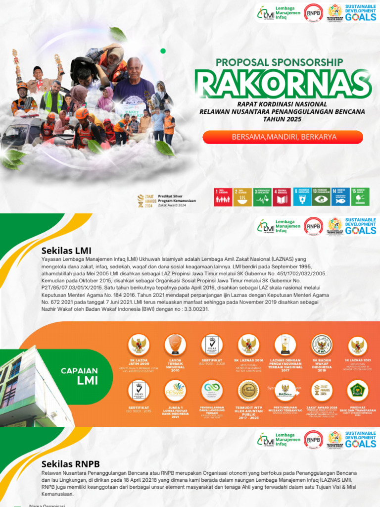 RAKORNAS RNPB 2025: Bersama Berkarya | PDF