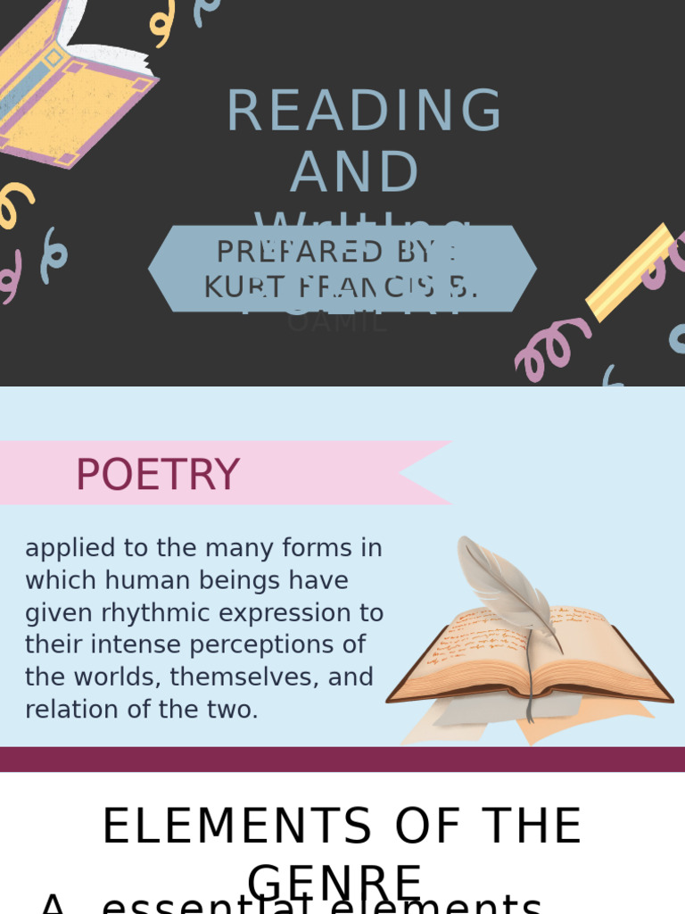 Reading and Writing Poetry | PDF | Poetry | Metre (Poetry)