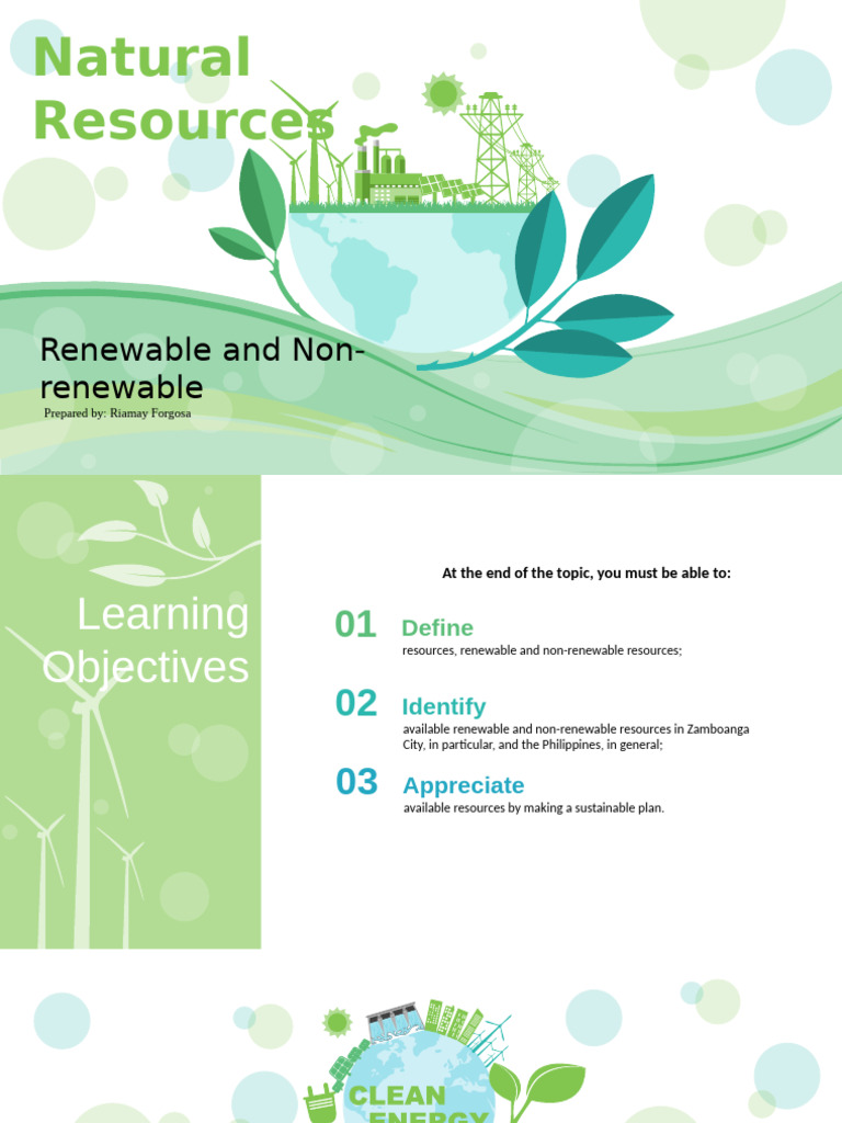 Renewable vs Non-Renewable Resources Guide | PDF | Fuels | Wind Power