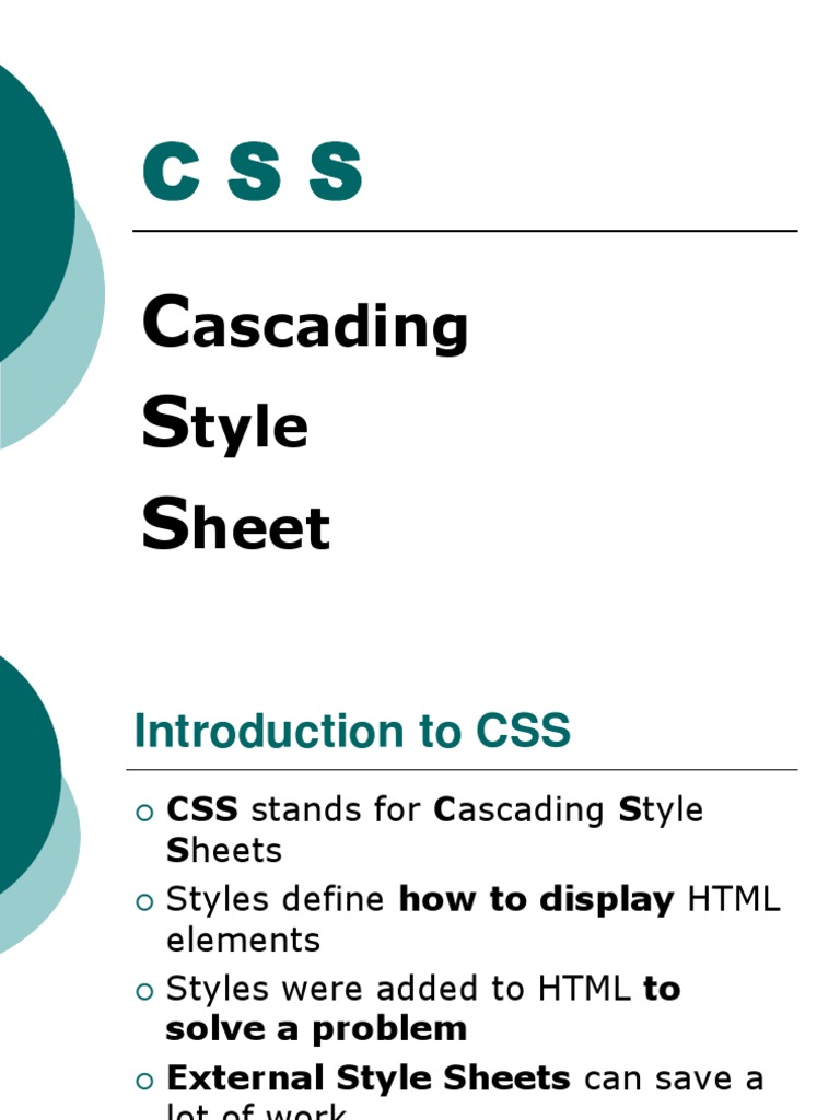 An Introduction To Cascading Style Sheets (css): Syntax, Examples And 