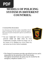 Overview of Swiss Police Structure | PDF | Police | Switzerland