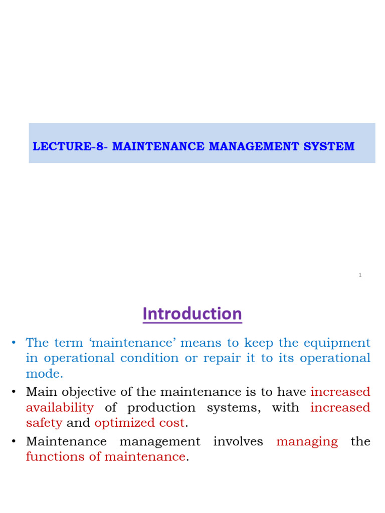 Lect 8 IHS | PDF | Reliability Engineering