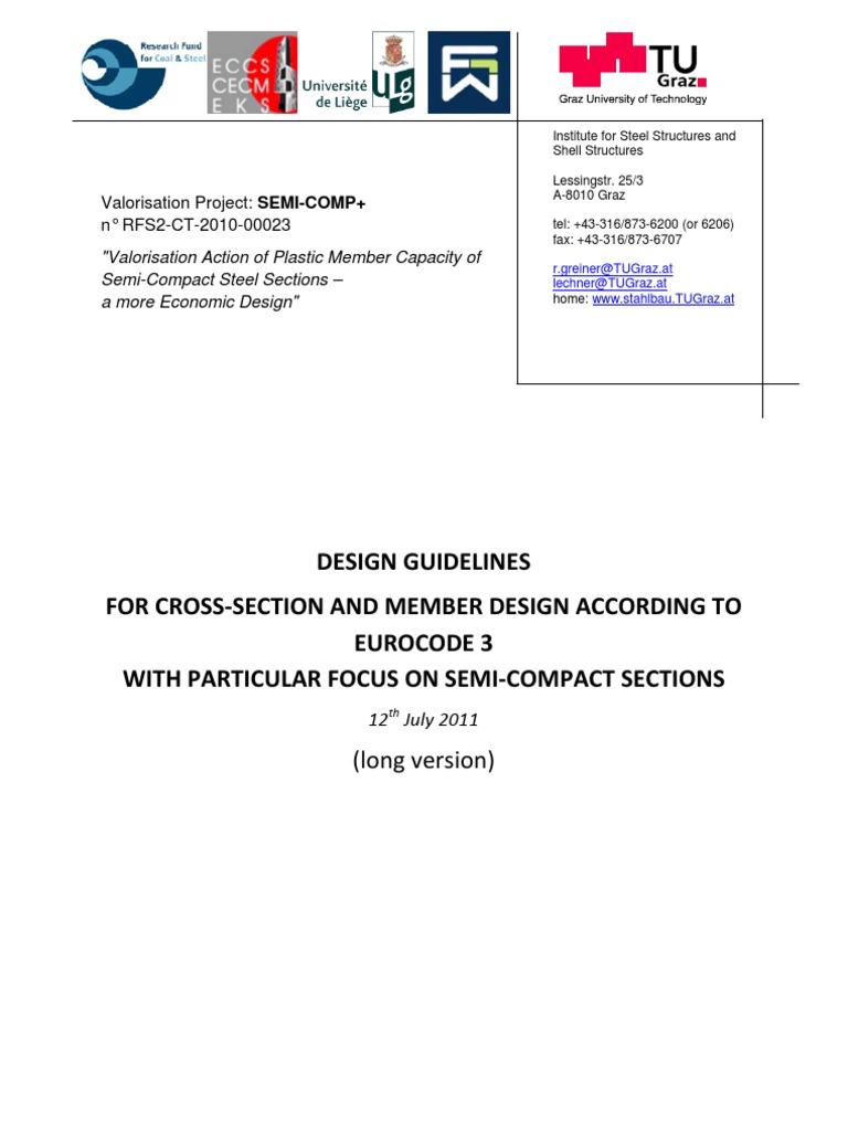 Design Guidelines For Cross Section and Member Design According To ...