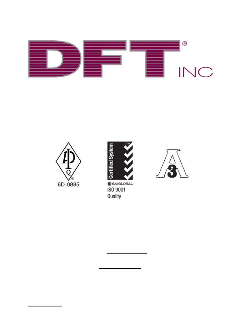 DFT Inc. Check Valve Manual | PDF | Valve | Mechanical Engineering