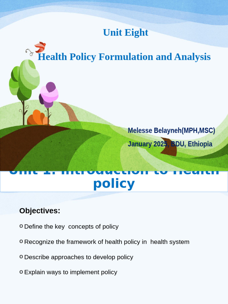 Unit 8. Health Policy | PDF | Policy | Policy Analysis