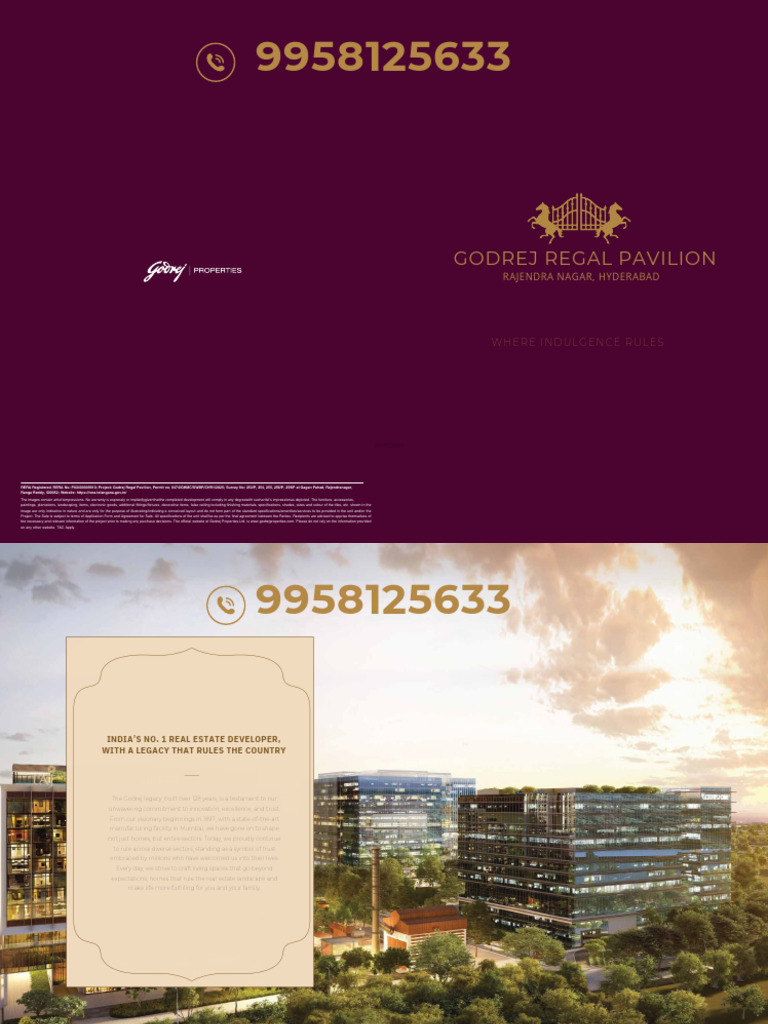 Godrej Regal Pavilion Brochure! Book Your Dream Home EOI Now | PDF