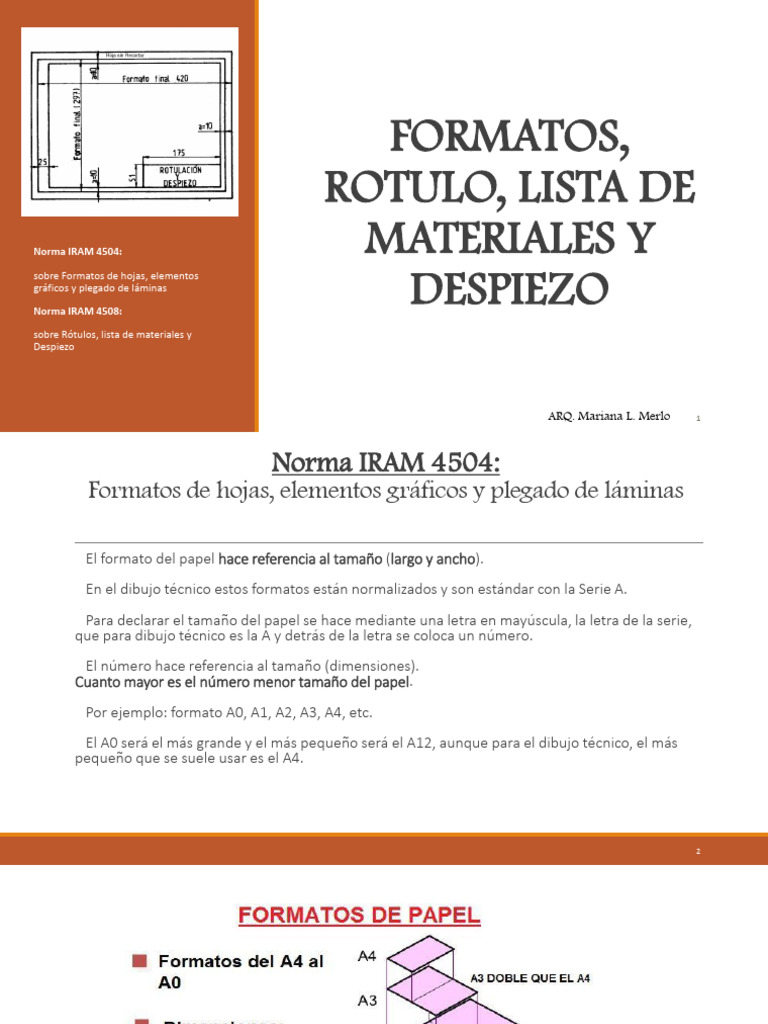 Rotulo y Formatos | PDF | Dibujo técnico