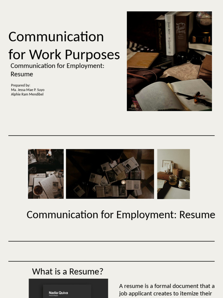 Lesson 8 C Resumeapplication Letter | PDF | Résumé | Skill