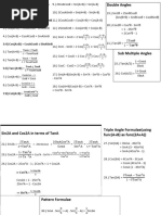 Class 11 Trigonometric Formulas | PDF | Trigonometric Functions | Calculus
