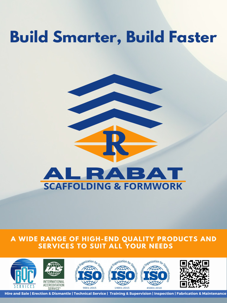 AL Rabat Scaffolding and Formworks - Broucher | PDF | Scaffolding ...