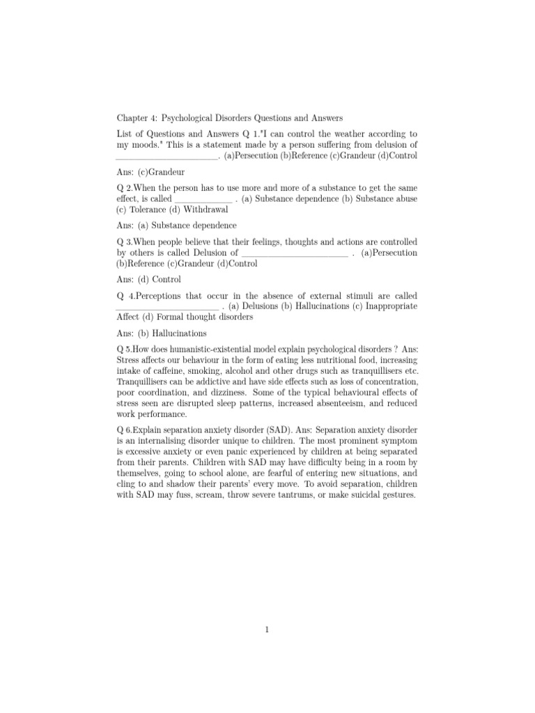 Chapter 4 Psycho | PDF