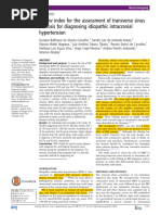 The Evans' Index Revisited | PDF | Sensitivity And Specificity | Neurology