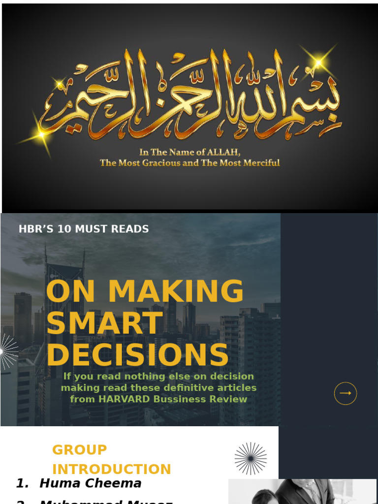 Smart Decision Making | PDF | Decision Making | Cognition