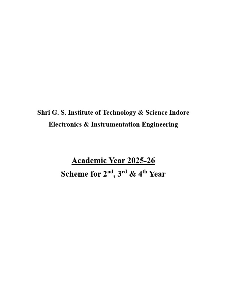 Scheme Academic Year 2025-26 | PDF | Electronic Circuits | Electronics