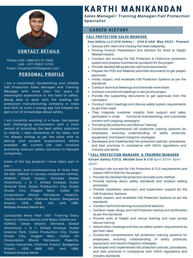 Karthi Manikandan CV For Bussiness Development Manager | PDF | Safety ...