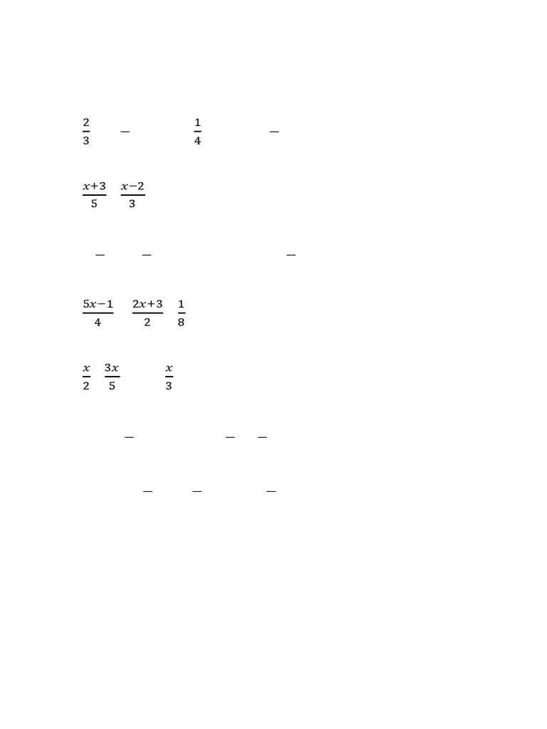 Algebra Assignment Problems | PDF
