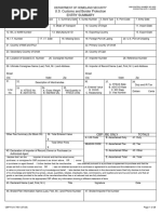 CBP Form 7523: Free Entry Manifest | PDF | U.S. Customs And Border ...