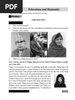 Malala Yousafzai's UN Speech 2013 | PDF | Malala Yousafzai