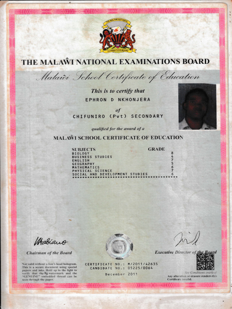 Msce Nkhonjera_053143 | PDF