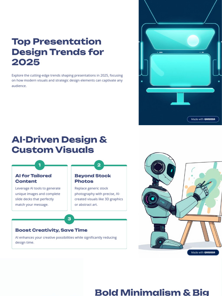 Top Presentation Design Trends for 2025 | PDF | Typography | Color