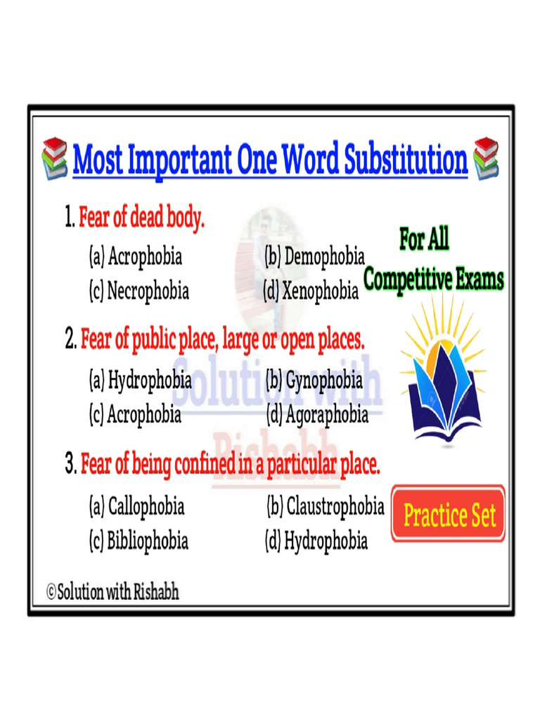 One Word Substitution PDF | PDF
